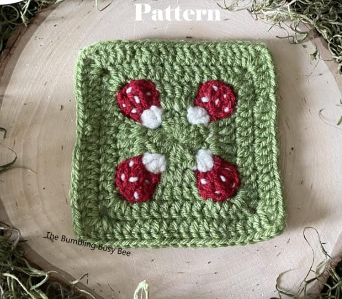 10 Mushroom Granny Square Pattern Free & PDF Download 2025 ...